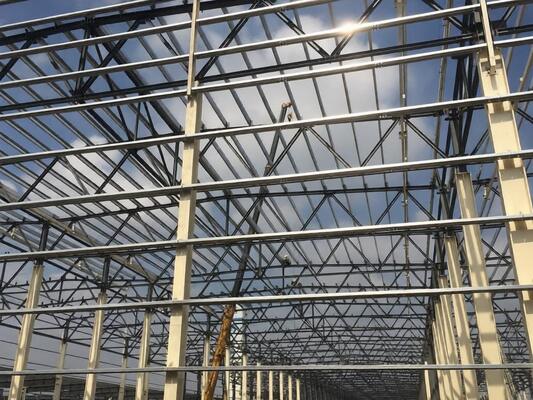 Prefabricated Steel Frame Construction Easy to Assemble Corrugated ...